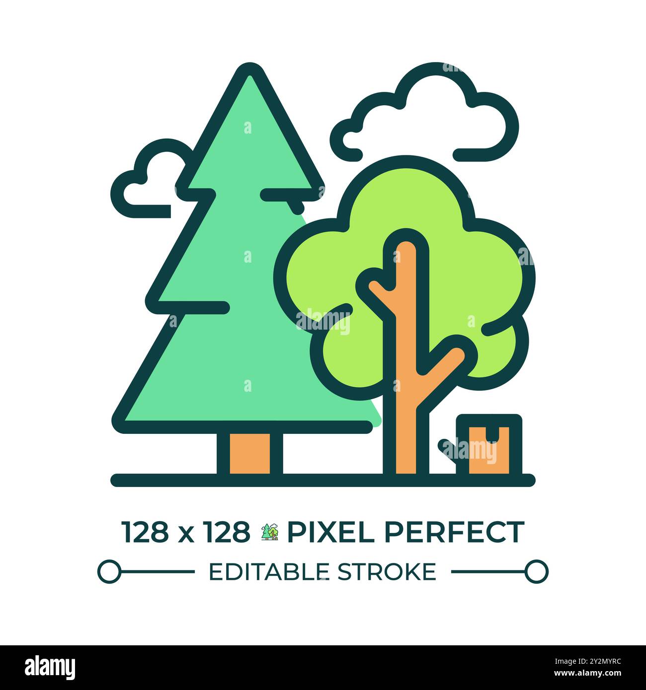 Forestry RGB color icon Stock Vector Image & Art - Alamy