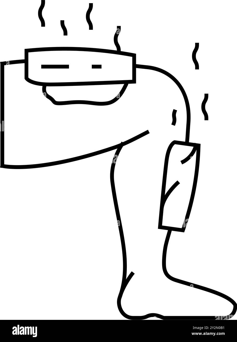 heat therapy line icon vector illustration Stock Vector Image & Art - Alamy