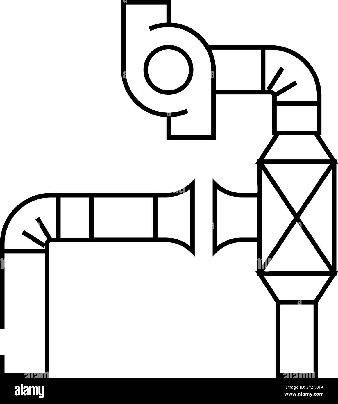 exhaust system ventilation line icon vector illustration Stock Vector ...