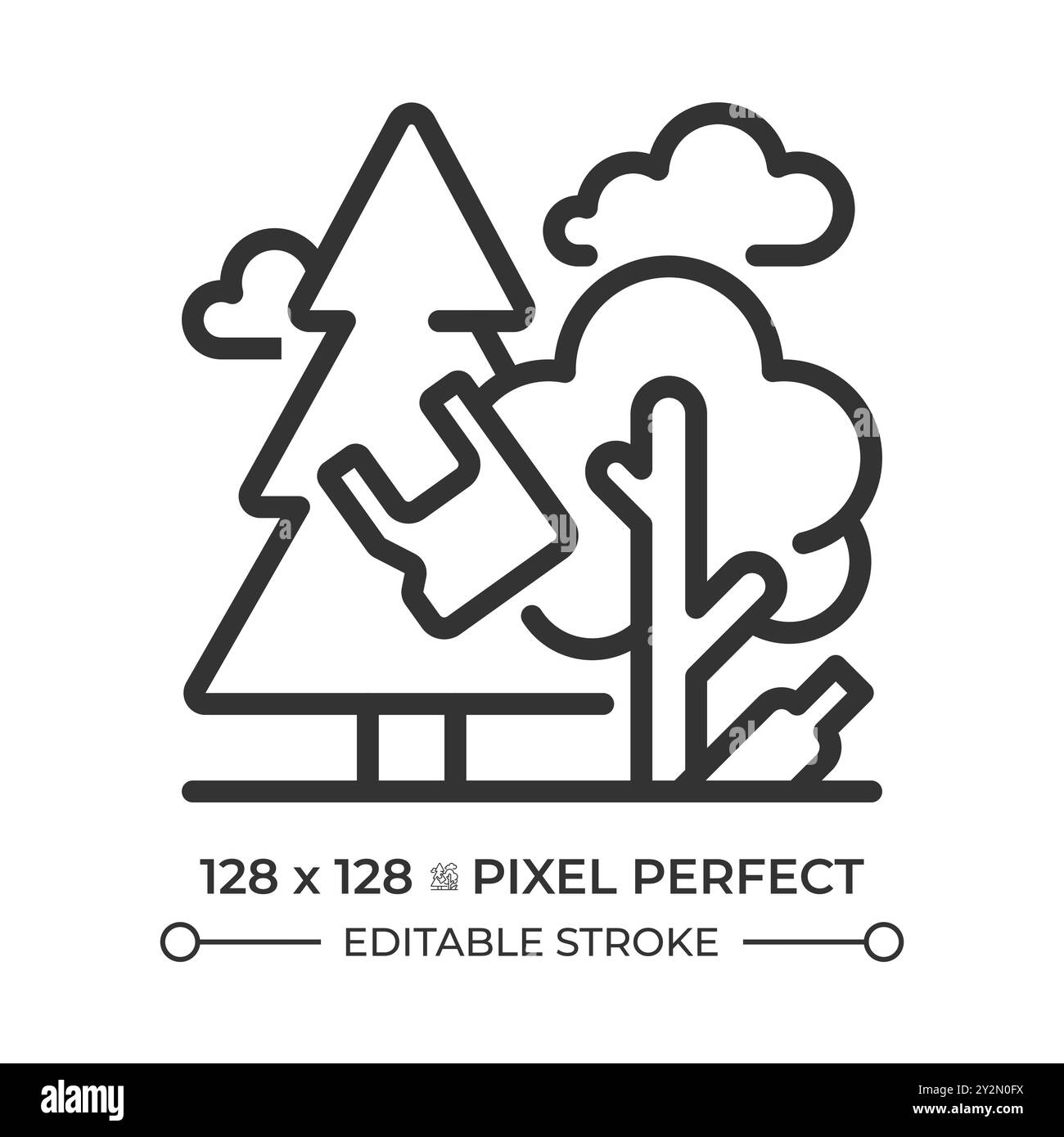 Forest degradation Stock Vector Images - Alamy