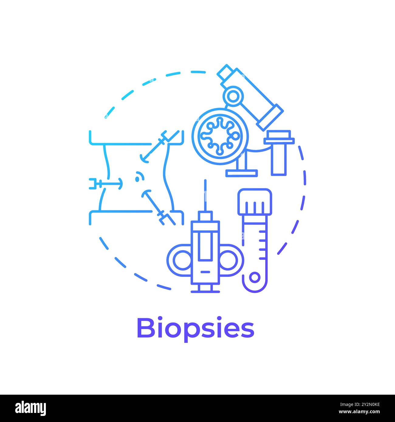 Biopsy blue gradient concept icon Stock Vector Image & Art - Alamy