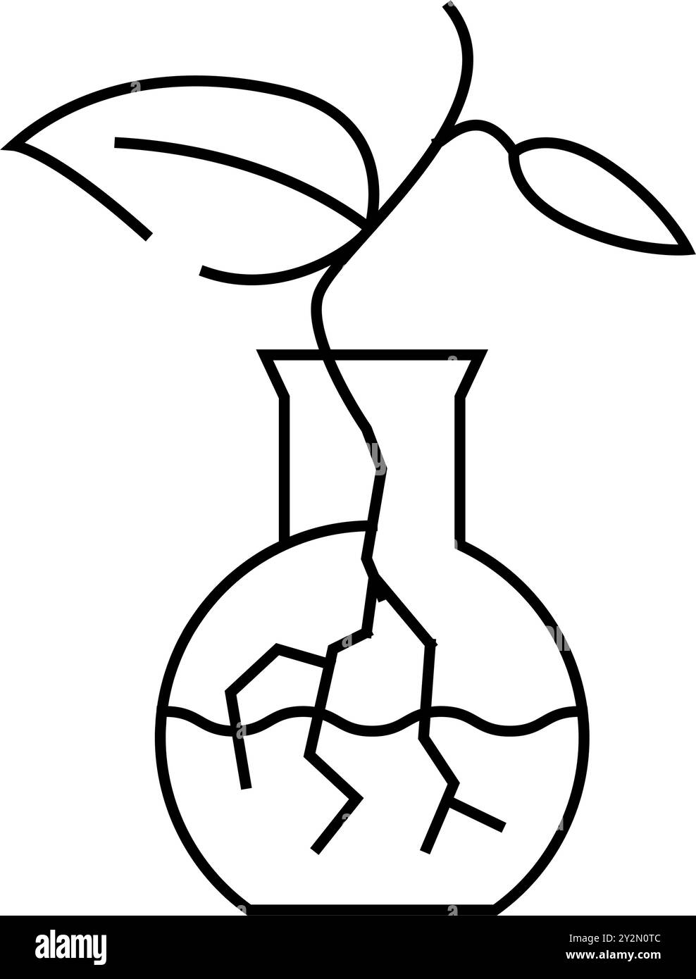 plant propagation urban gardening line icon vector illustration Stock ...