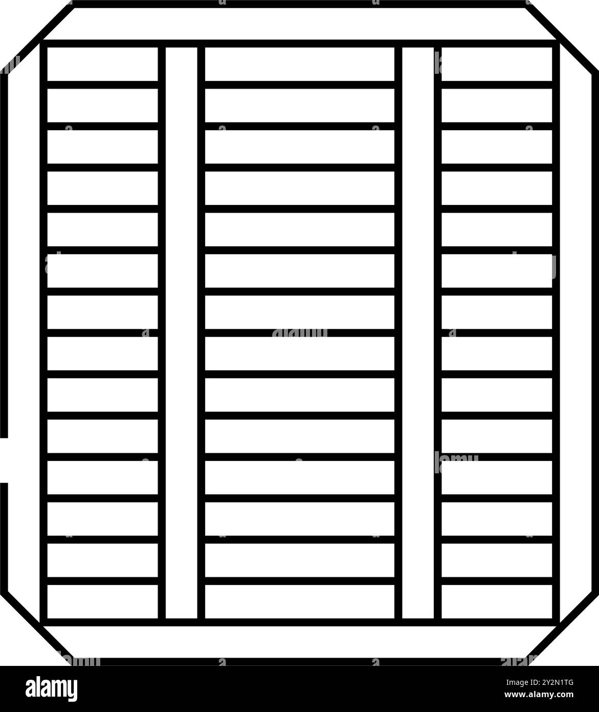 photovoltaic cells solar panel line icon vector illustration Stock ...