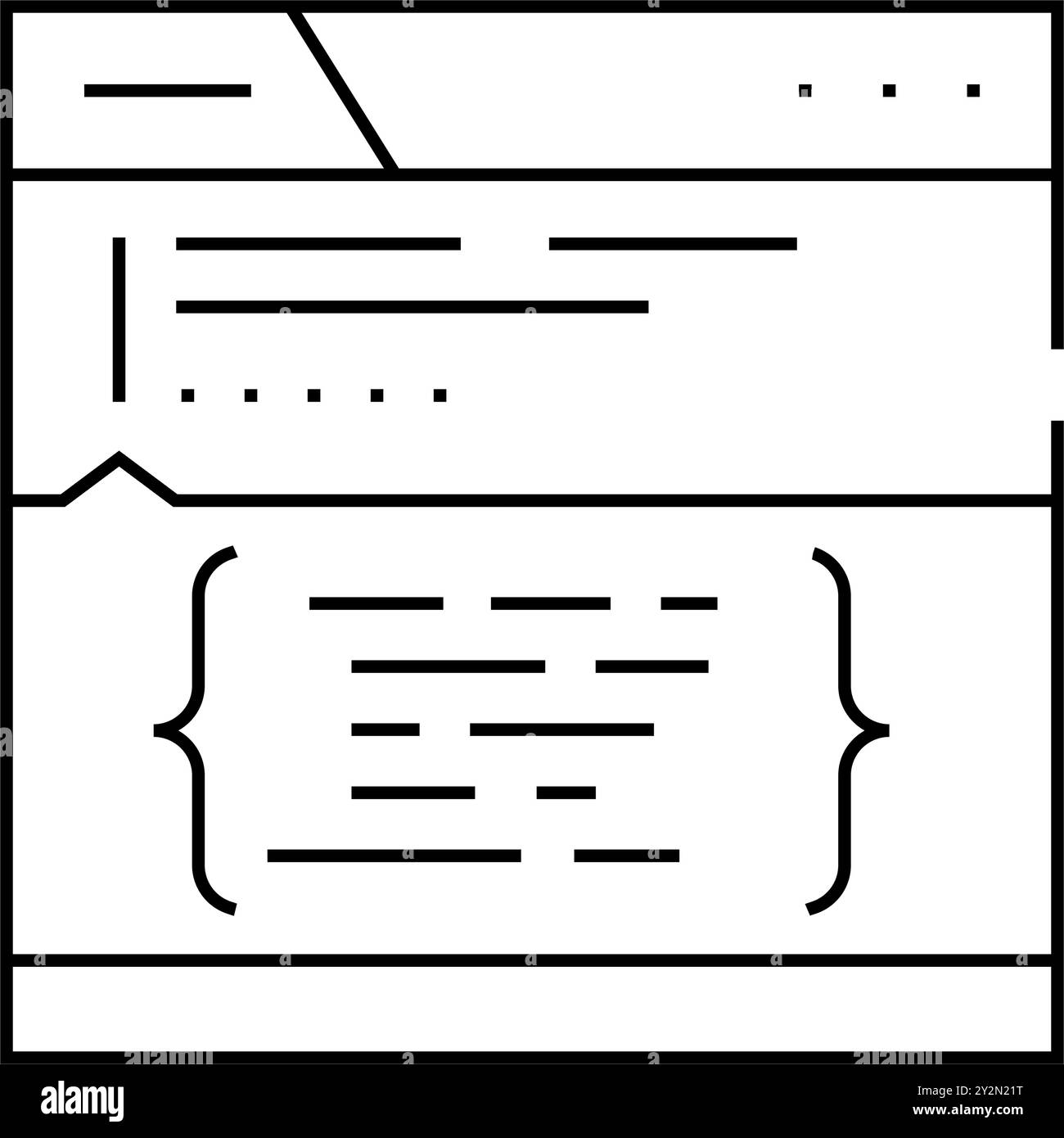 schema markup seo line icon vector illustration Stock Vector Image ...