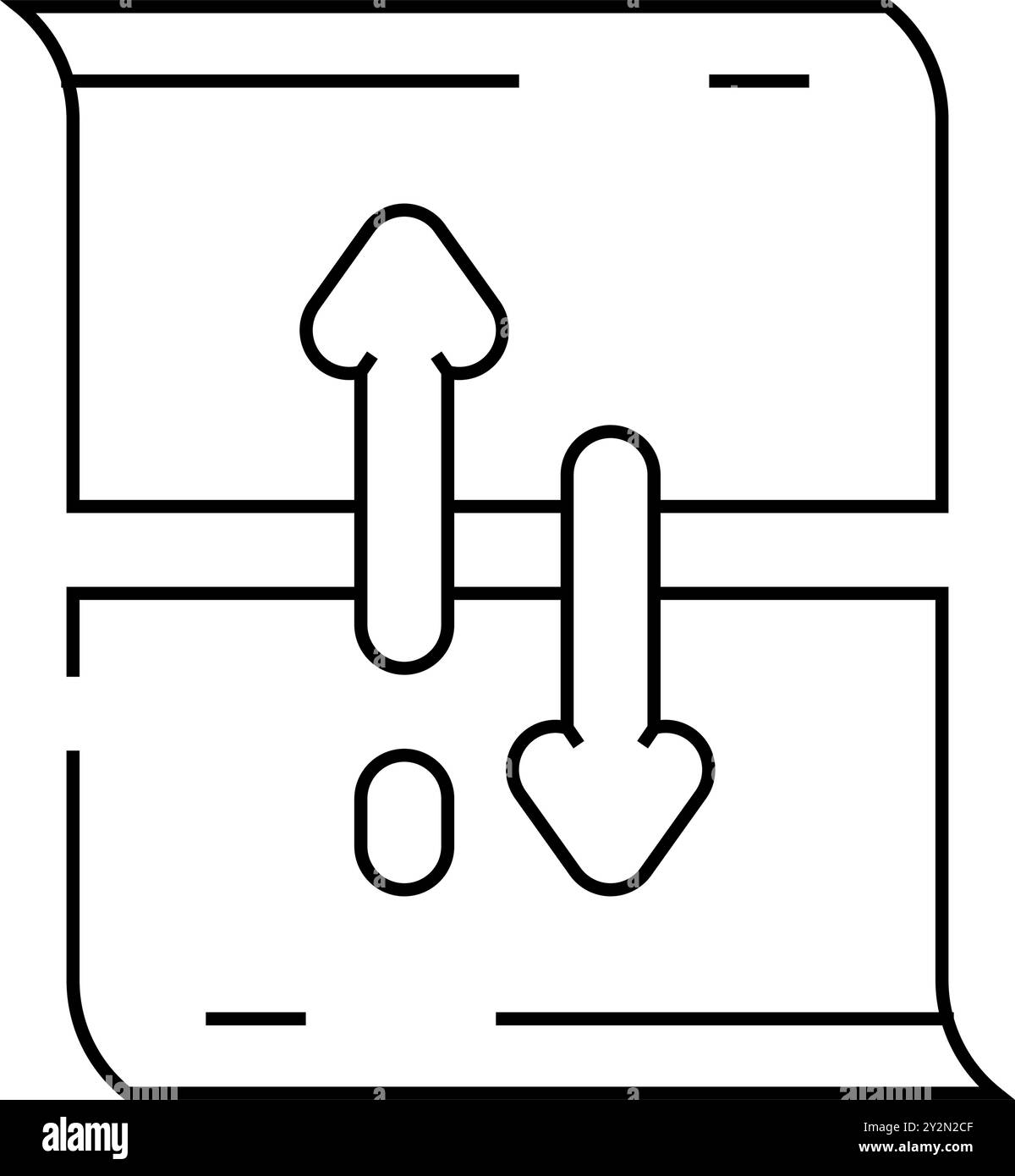 scroll hijacking ux ui design line icon vector illustration Stock Vector Image & Art - Alamy