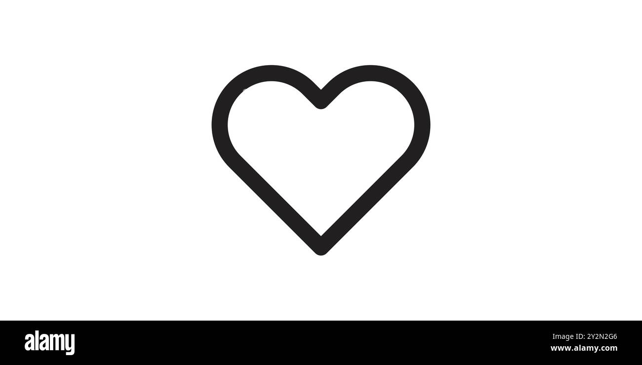 Heart vector icon. Set of love symbol isolated Stock Vector Image & Art ...