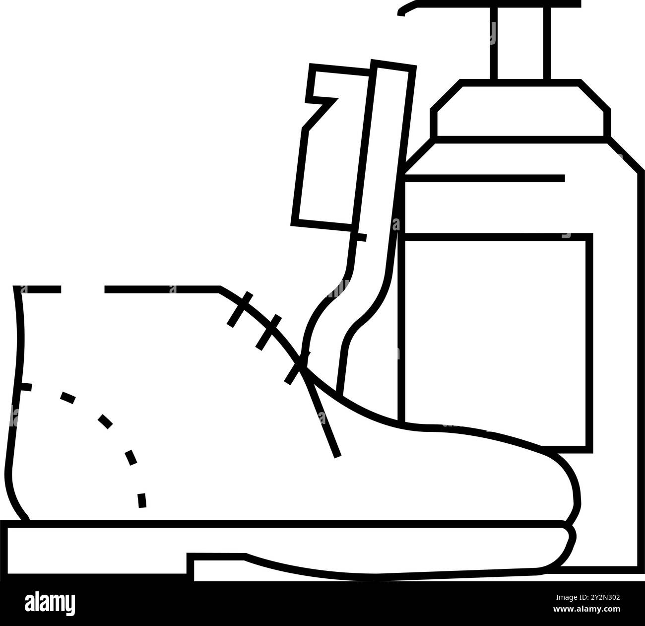 suede cleaning line icon vector illustration Stock Vector Image & Art ...