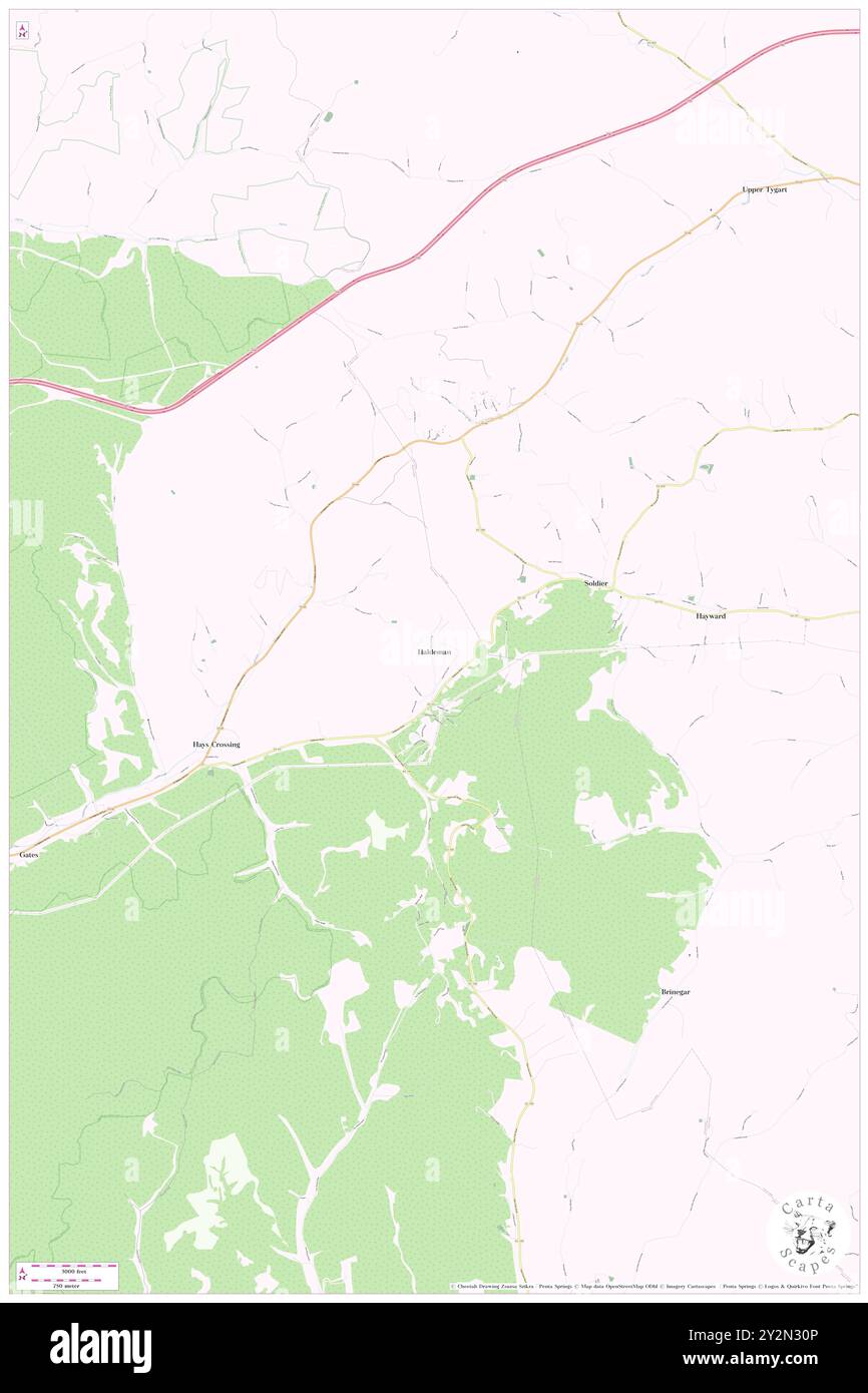 Rowan county map hi-res stock photography and images - Alamy