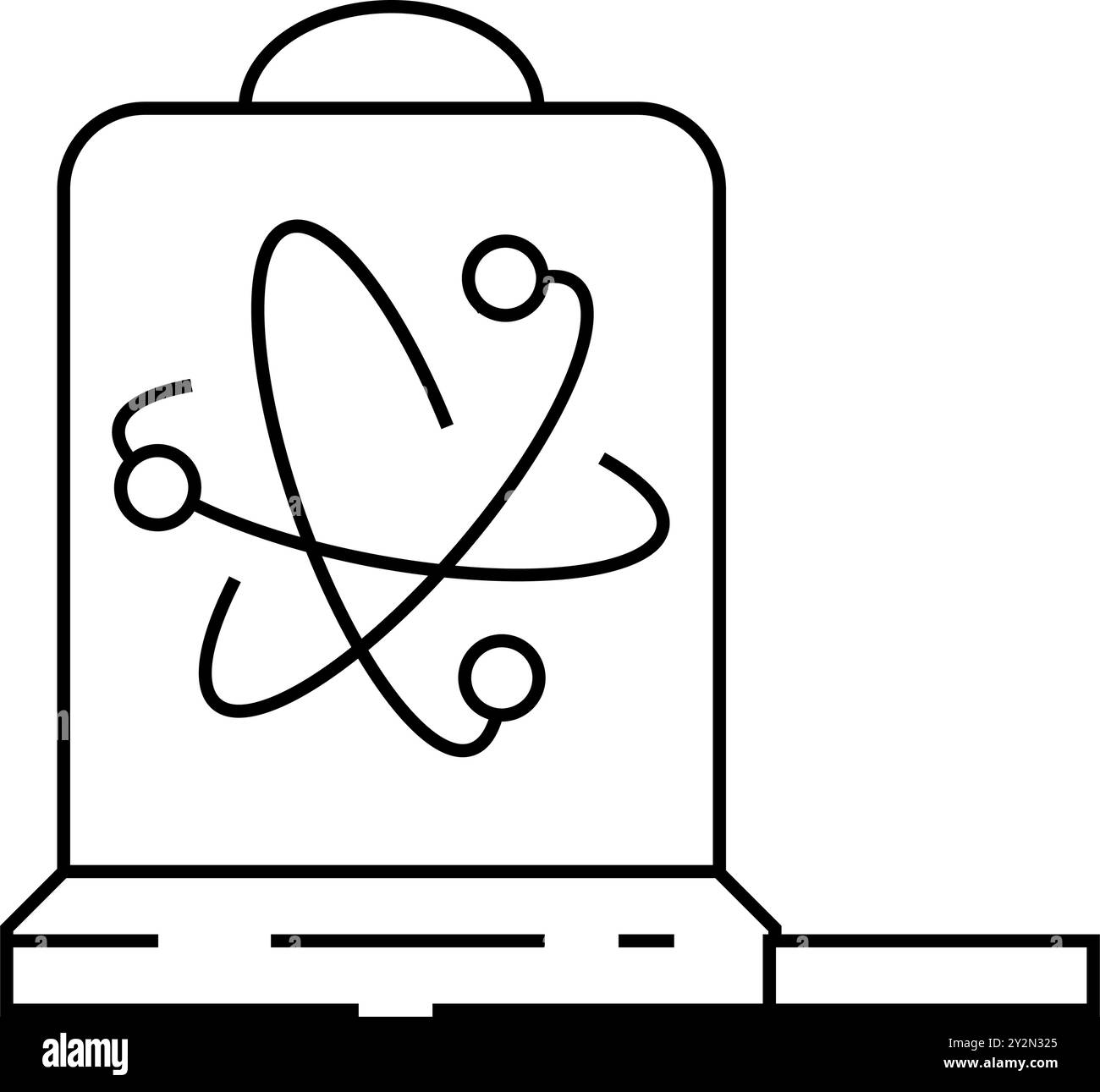 sensor quantum technology line icon vector illustration Stock Vector ...
