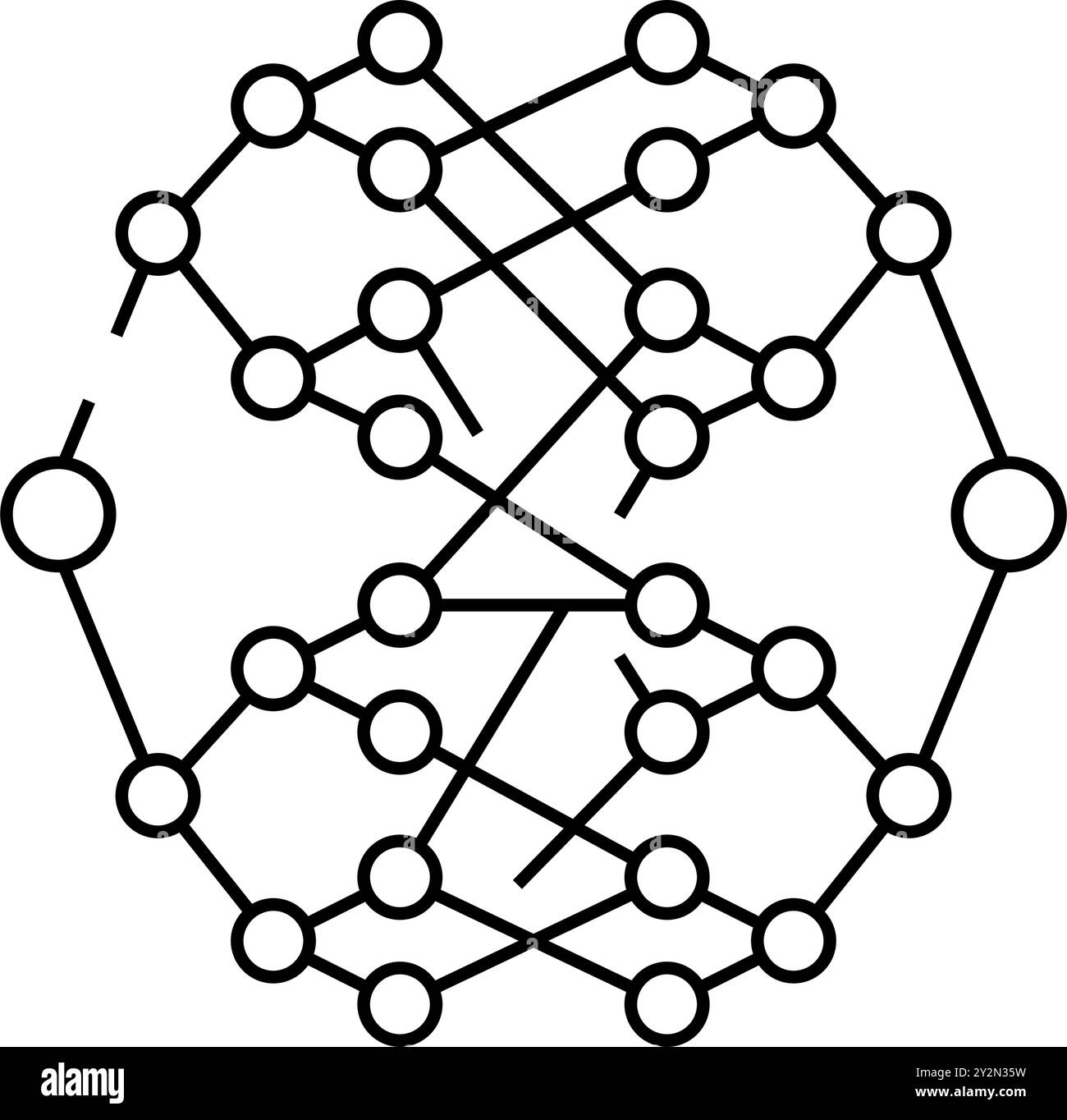 algorithm quantum technology line icon vector illustration Stock Vector ...