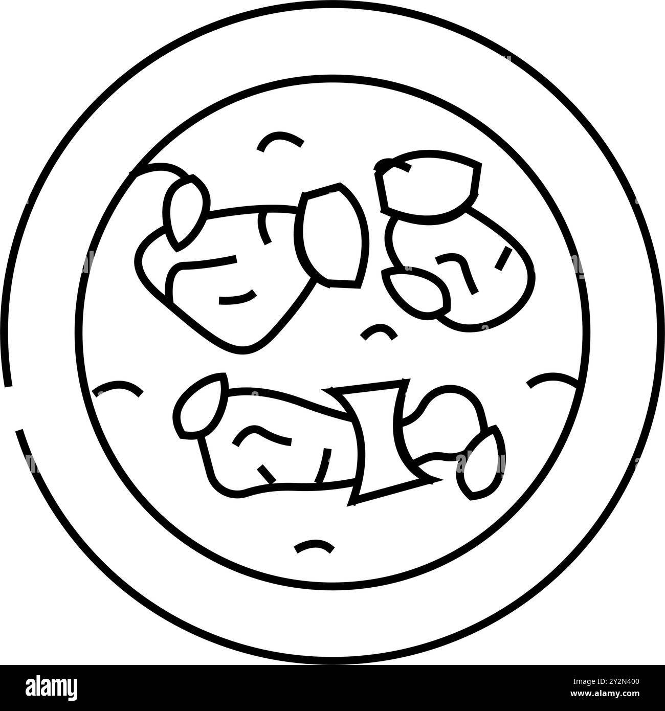 vindaloo curry indian cuisine line icon vector illustration Stock ...