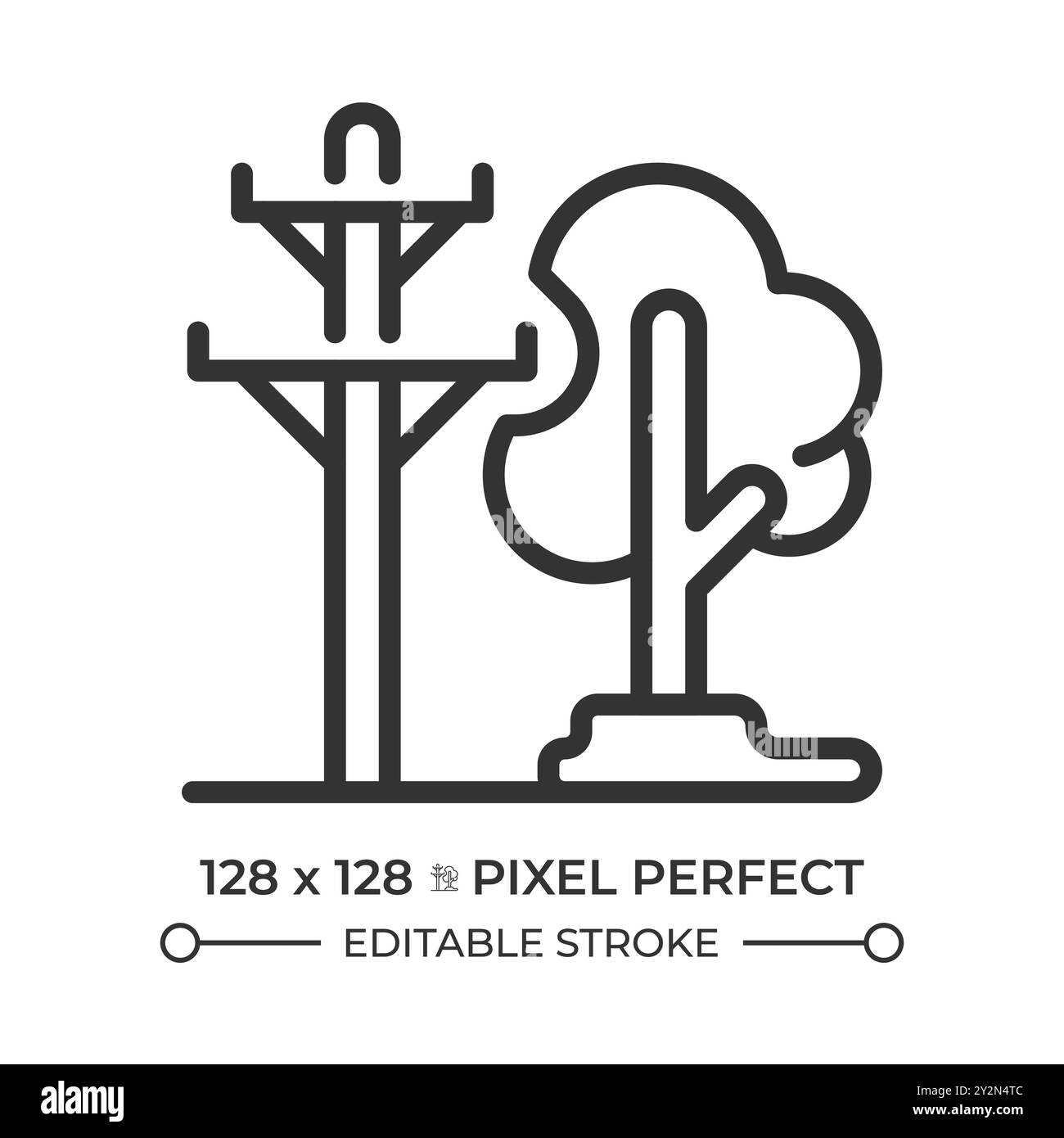 Safety power lines Stock Vector Images - Alamy