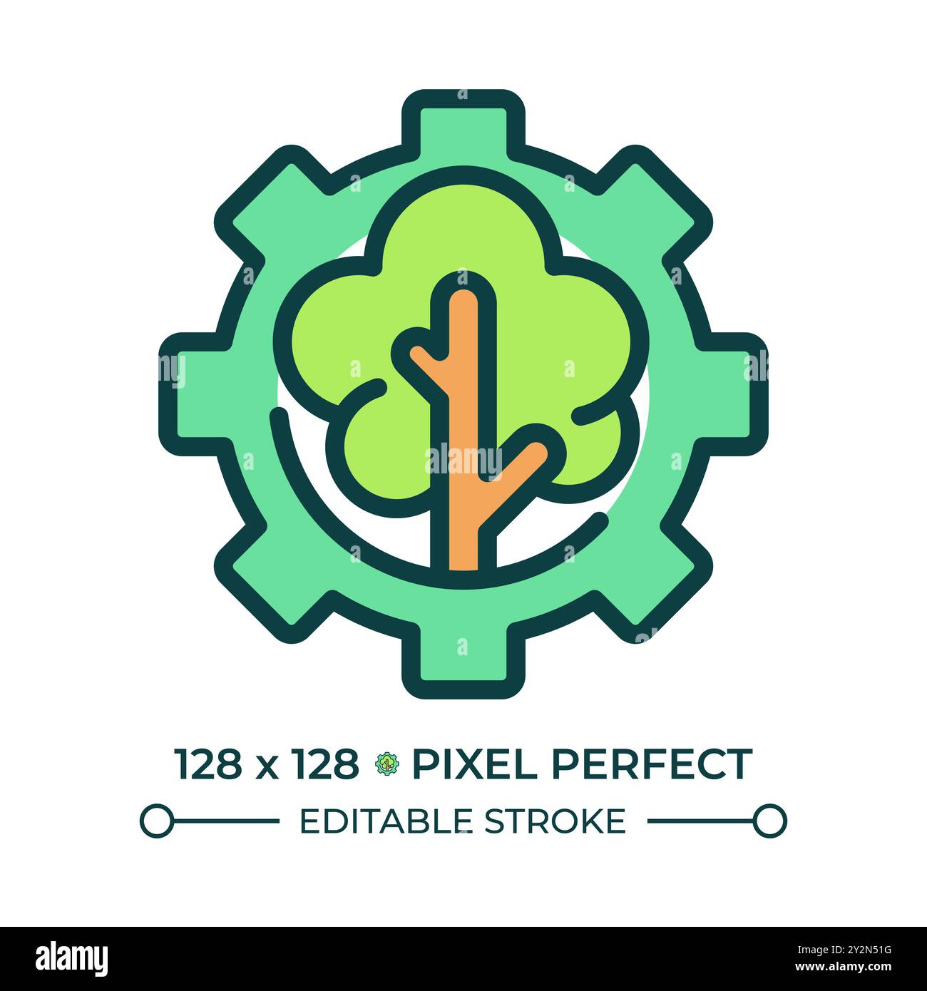 Forest management RGB color icon Stock Vector Image & Art - Alamy