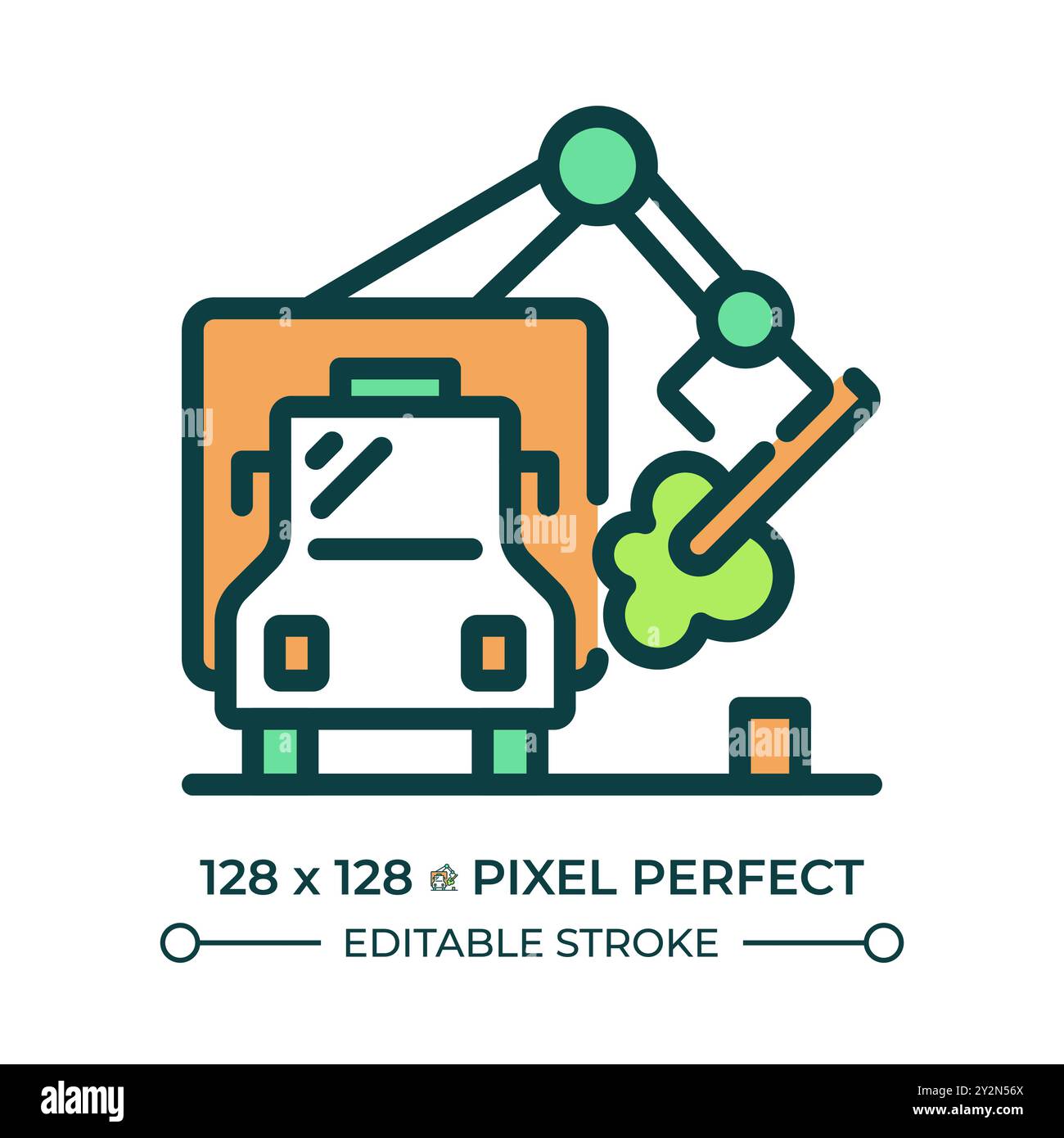 Debris hauling RGB color icon Stock Vector Image & Art - Alamy