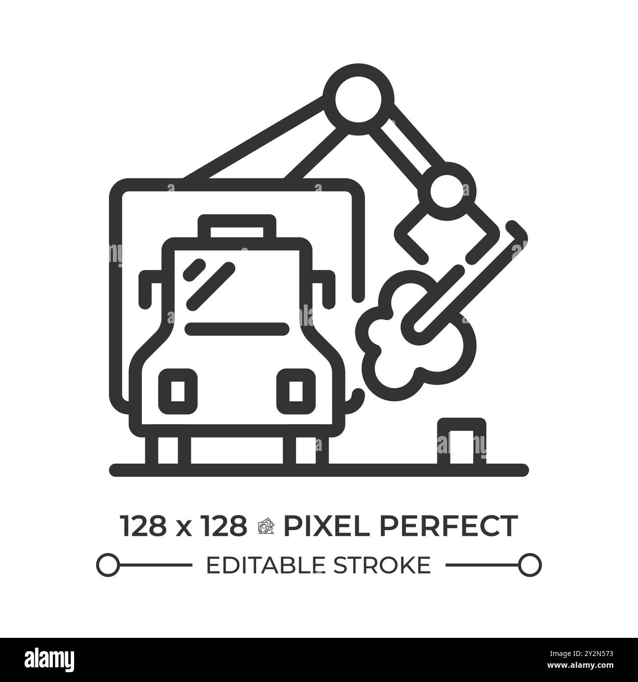 Debris hauling linear icon Stock Vector Image & Art - Alamy