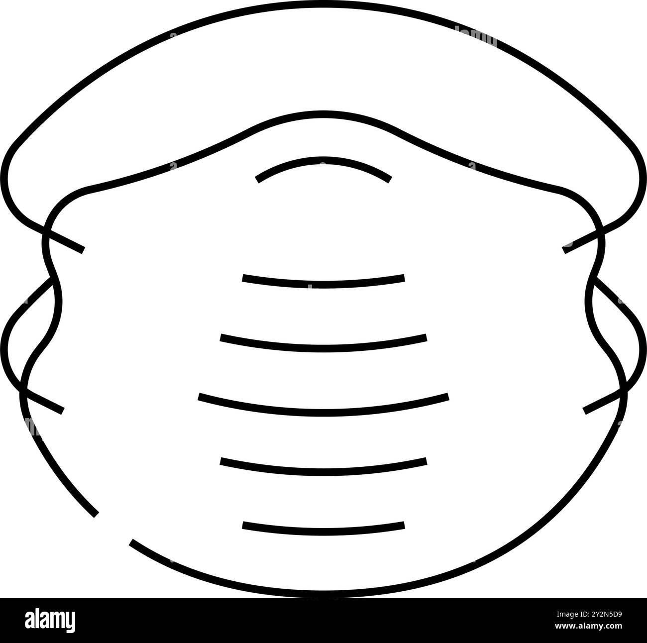 n95 mask ppe protective equipment line icon vector illustration Stock ...
