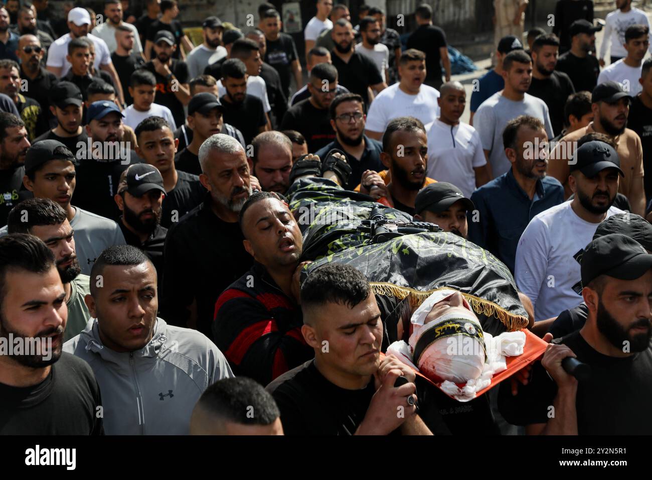 Jenin, West Bank, Palestine. 30 October 2023. A funeral takes place for ...