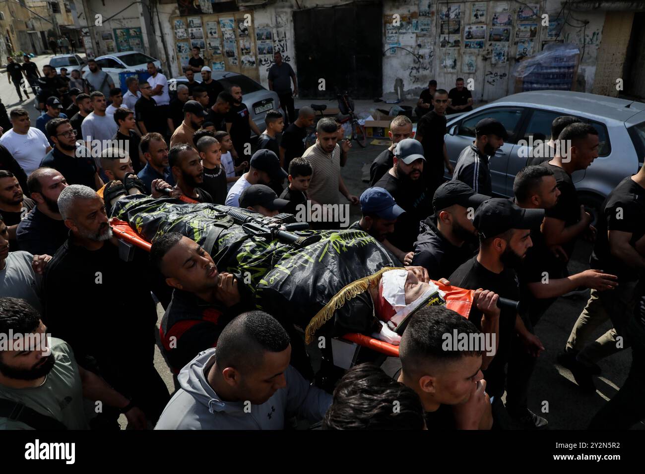 Jenin, West Bank, Palestine. 30 October 2023. A funeral takes place for ...