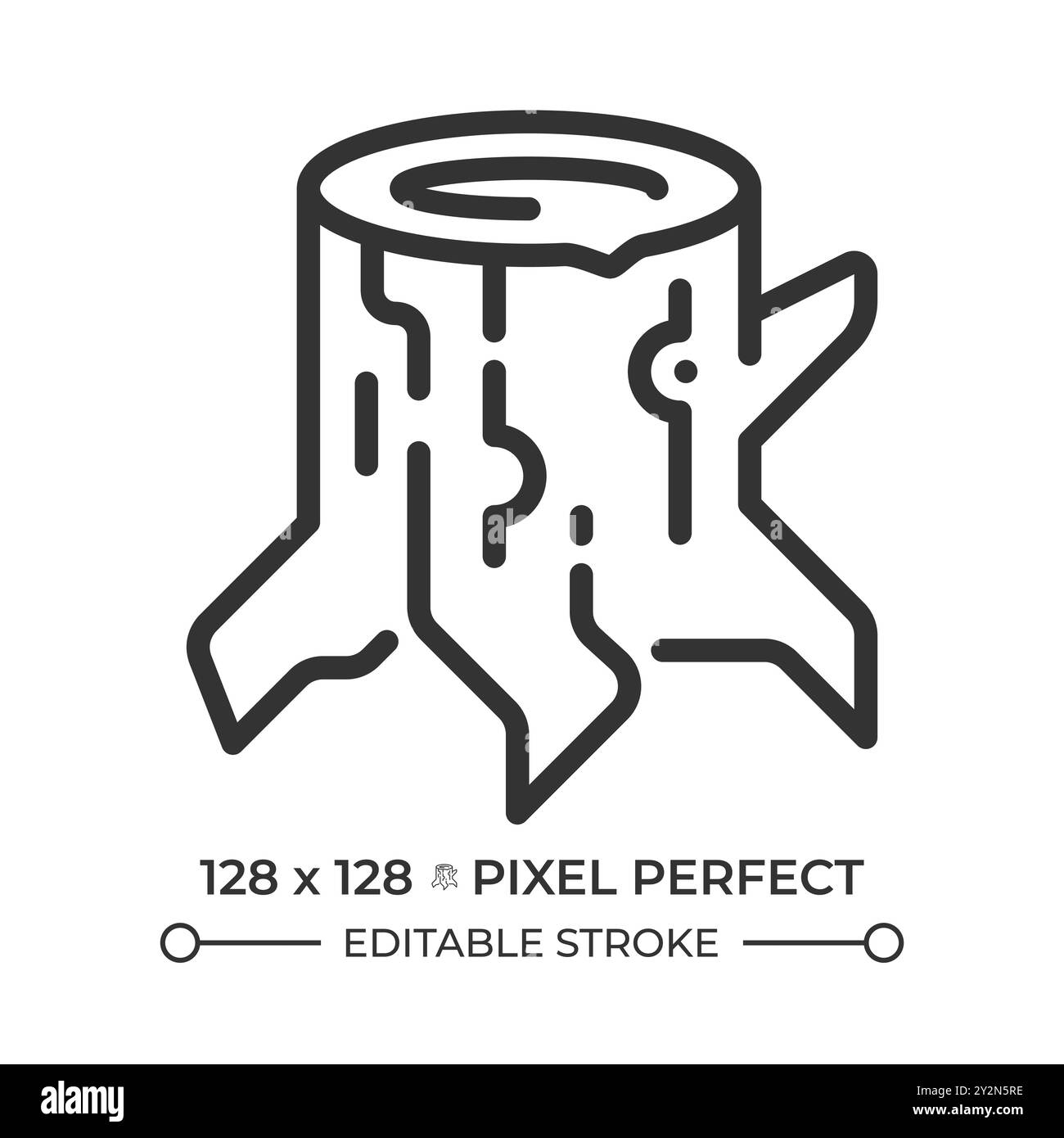 Stump linear icon Stock Vector Image & Art - Alamy