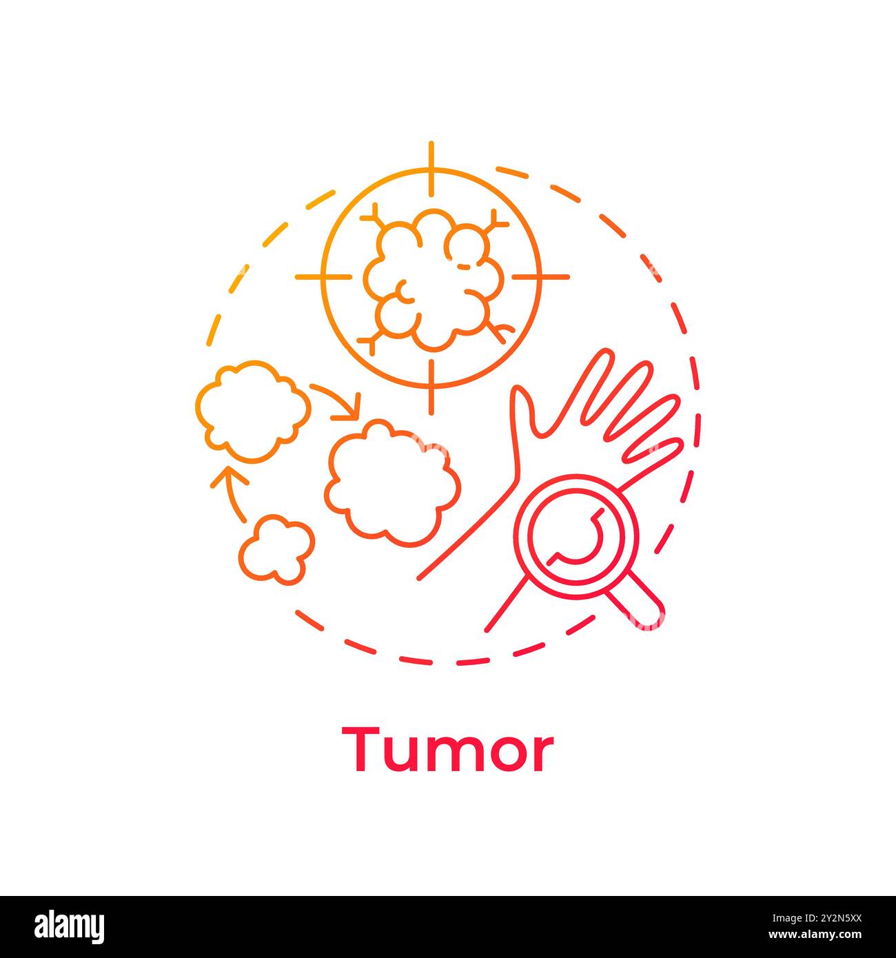 Tumor red gradient concept icon Stock Vector Image & Art - Alamy
