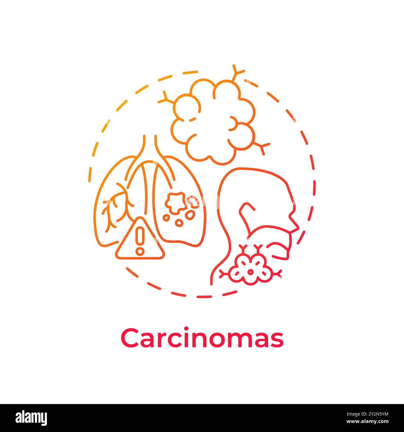 Lung epithelial cancer cells Stock Vector Images - Alamy