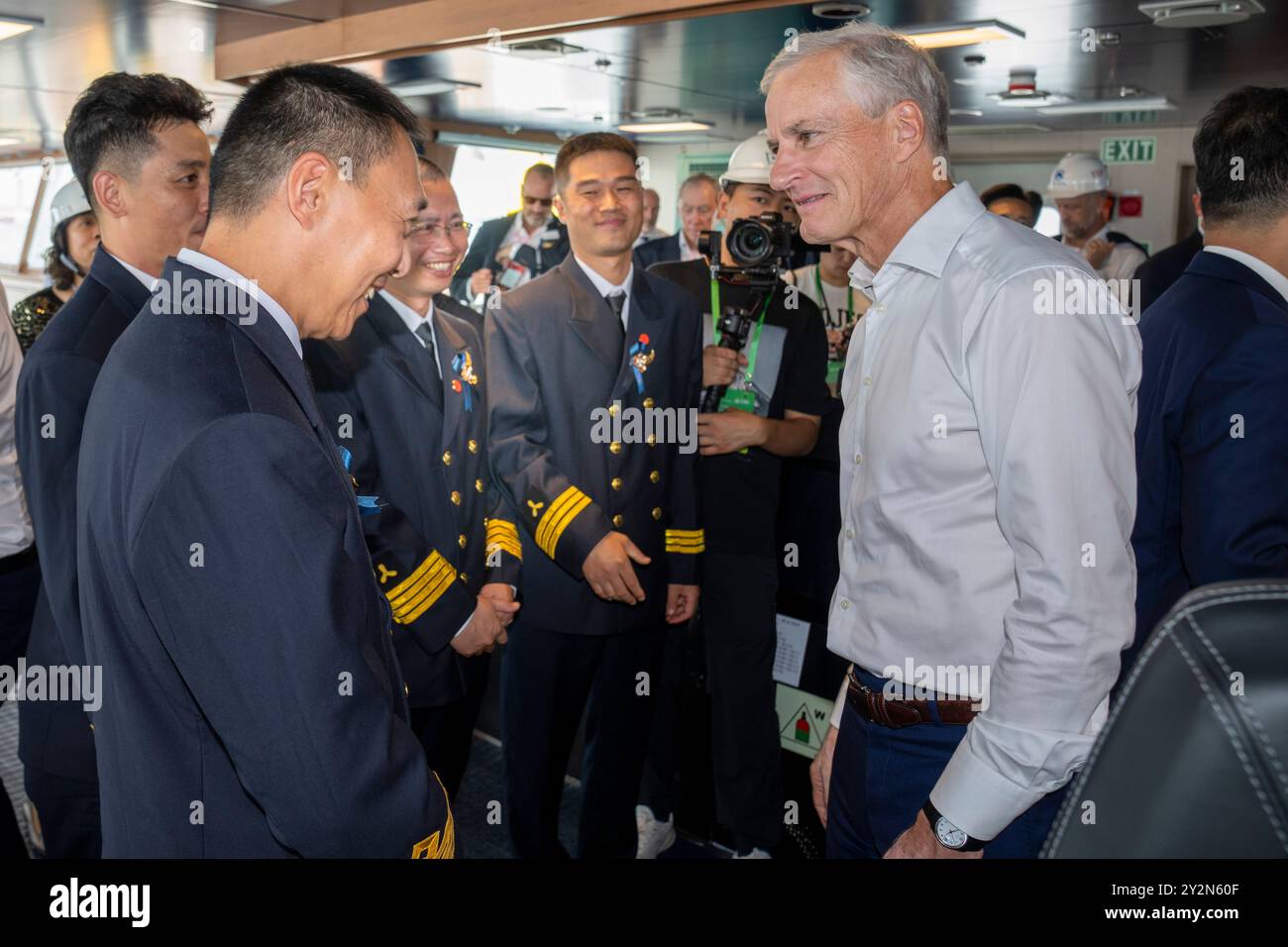 Shanghai, China 20240911. Norwegian Prime Minister Jonas Gahr Store ...