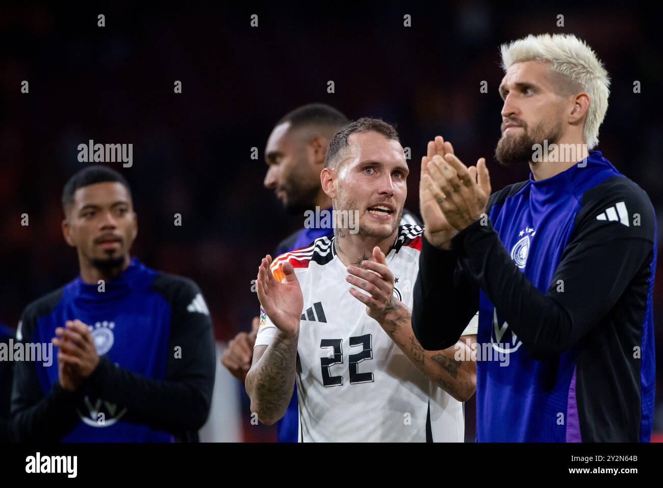 David Raum (Deutschland, #22), Robert Andrich (Deutschland, #08) ist ...