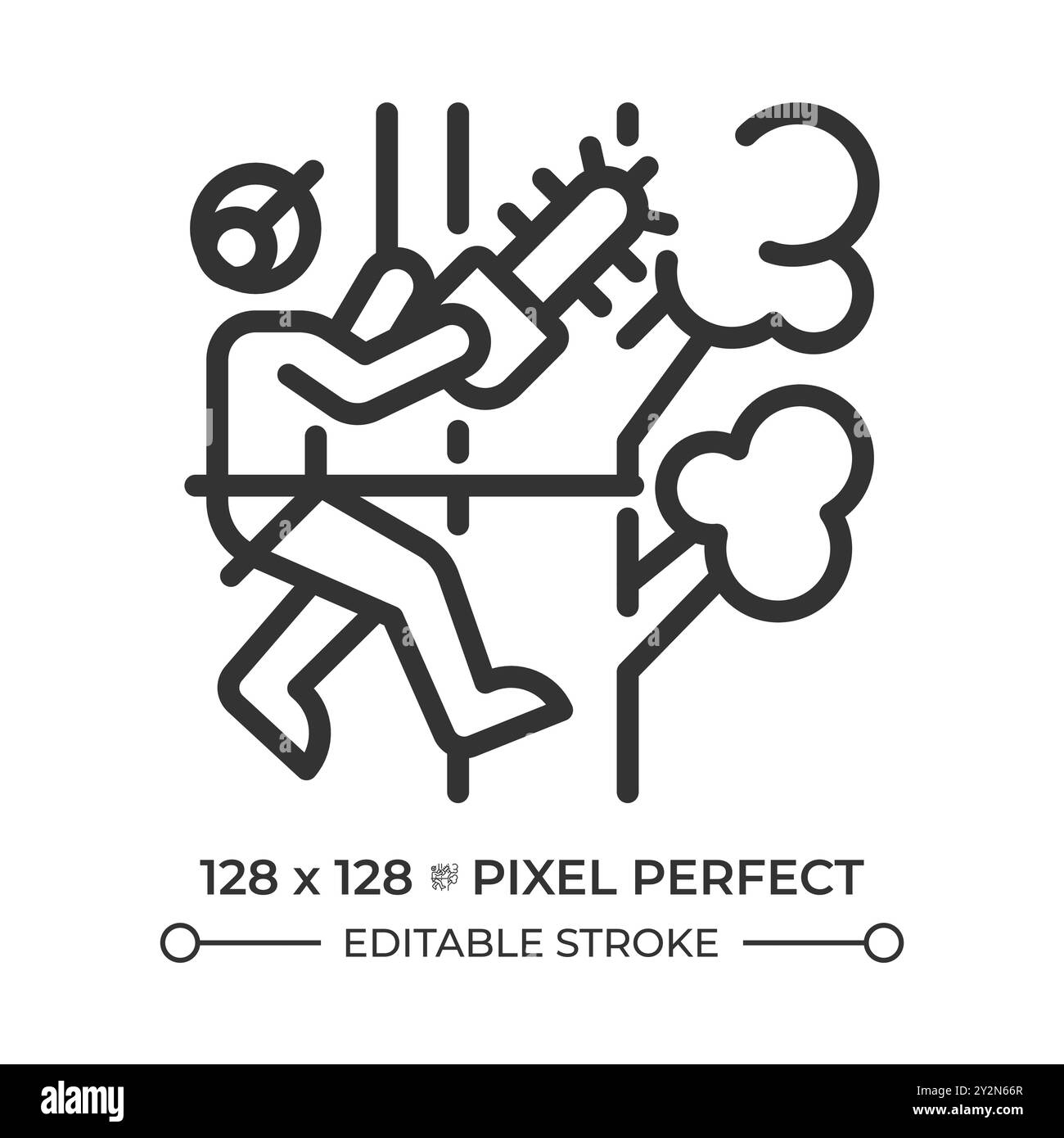 Tree trimming linear icon Stock Vector Image & Art - Alamy