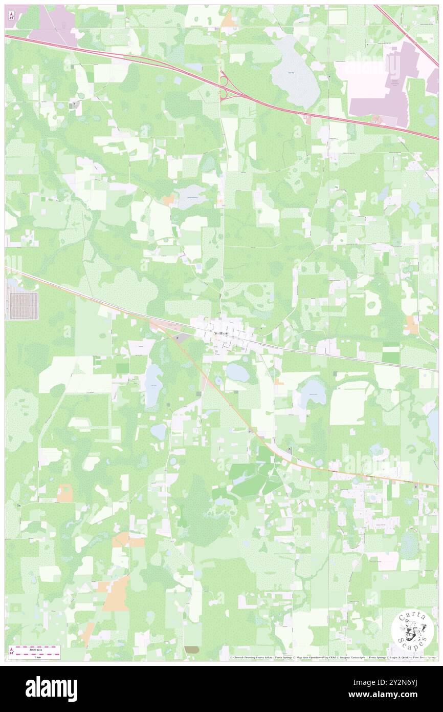 Suwannee county map hi-res stock photography and images - Alamy