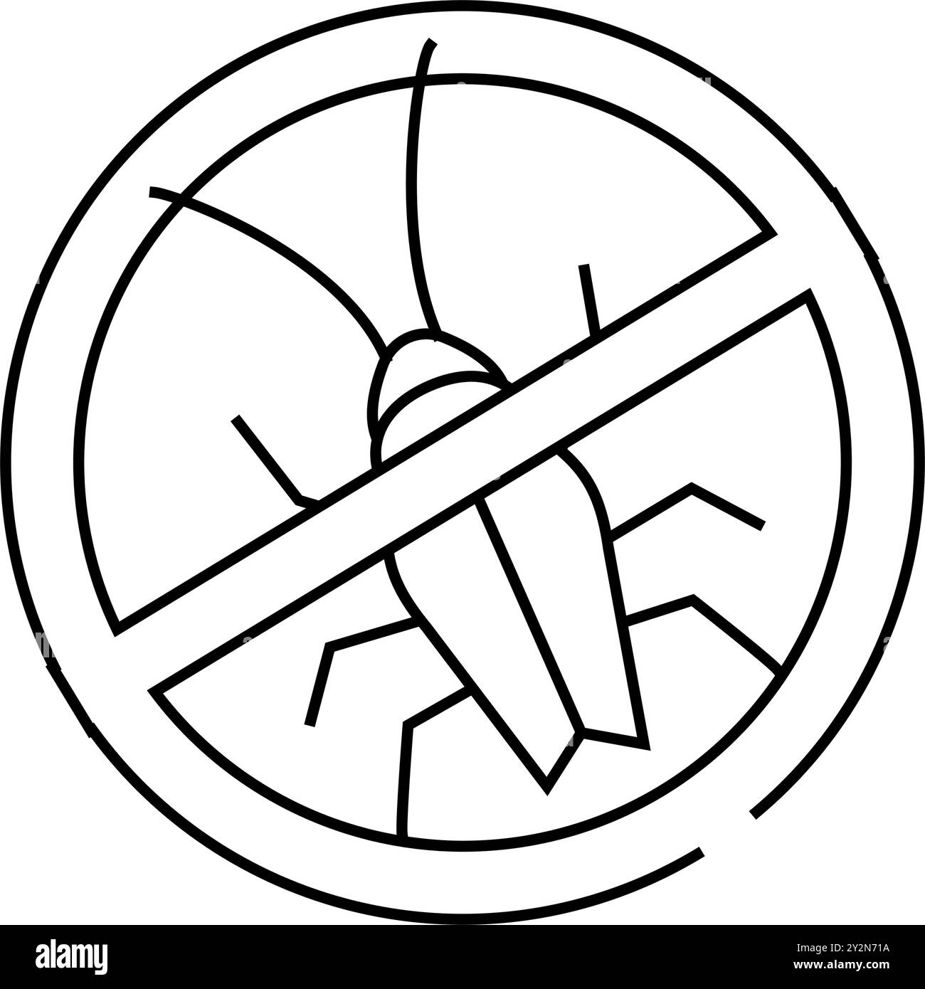 pest control urban gardening line icon vector illustration Stock Vector ...