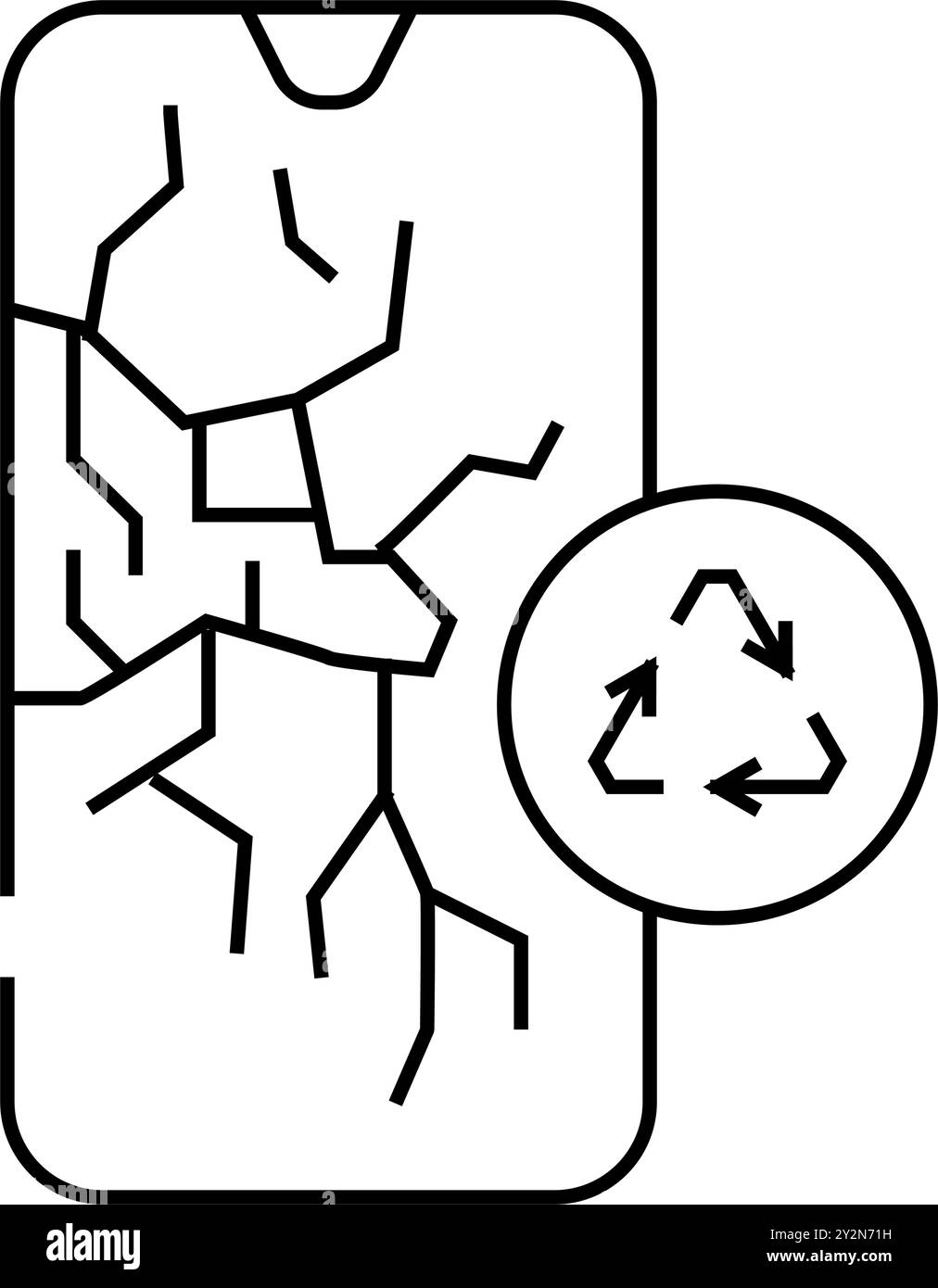 plastics recycling line icon vector illustration Stock Vector Image ...