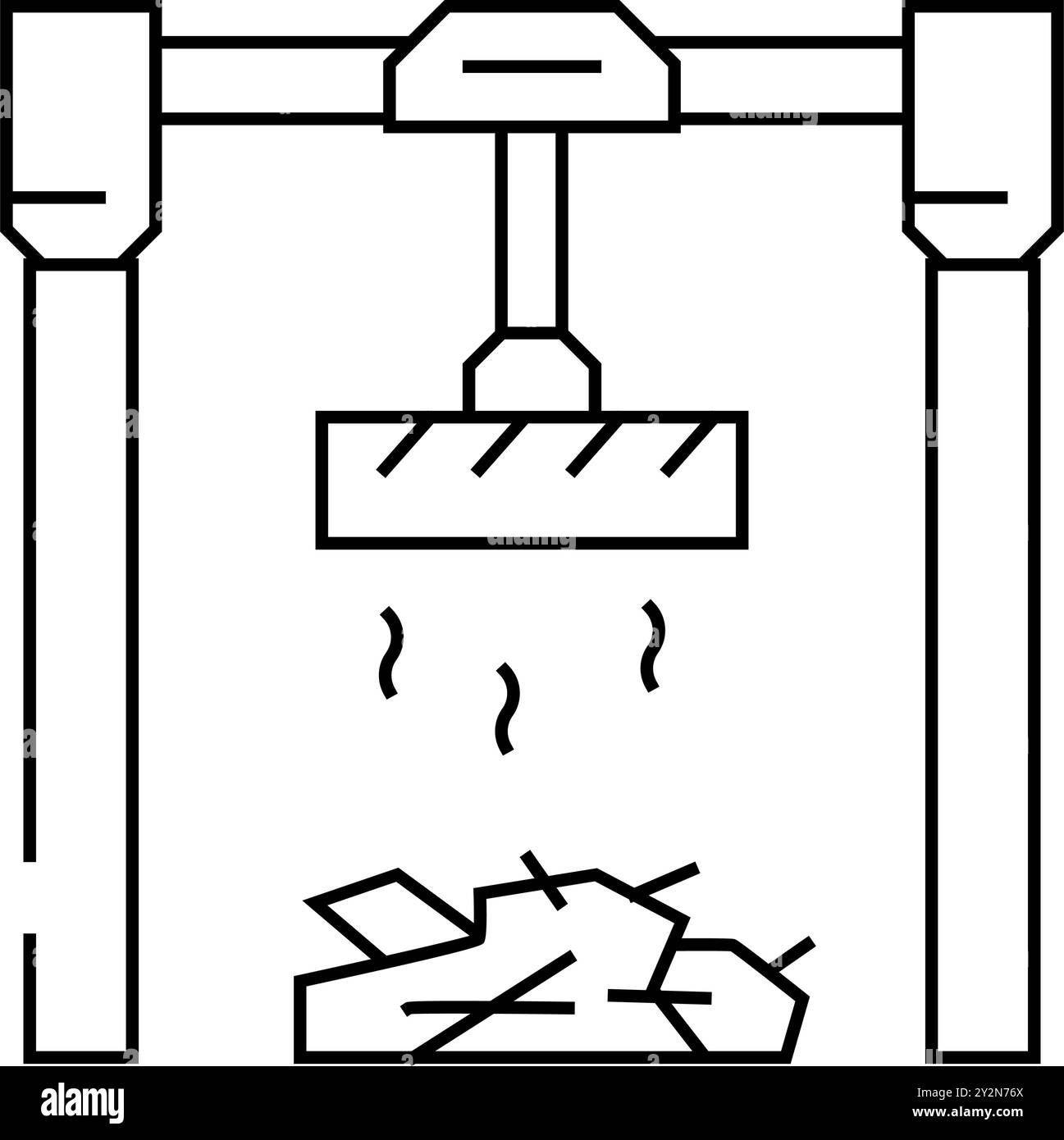 paper recycling waste sorting line icon vector illustration Stock ...