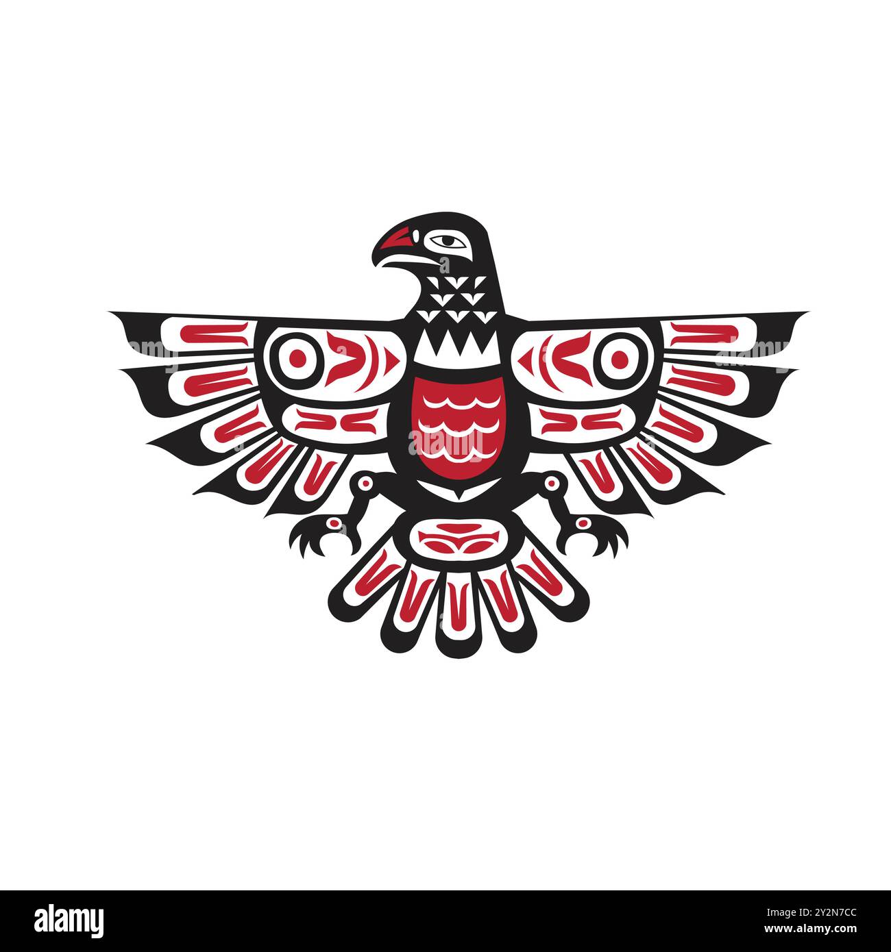 haida indian eagle, Tribal Bird Drawing vector illustration Stock Vector Image & Art - Alamy