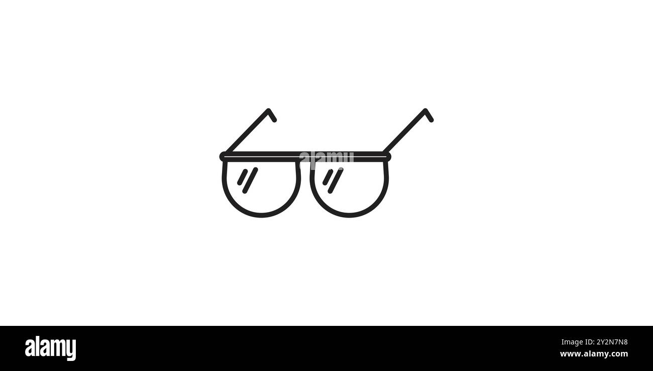 Goggles vector icon modern Black and White Stock Photos & Images - Alamy