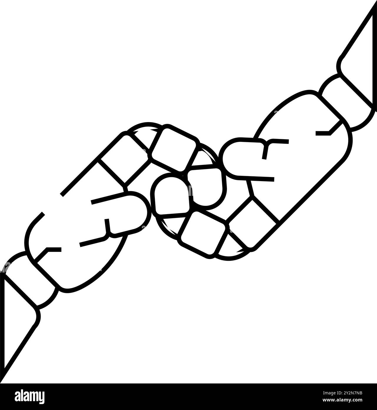 help robot hand gesture line icon vector illustration Stock Vector Image & Art - Alamy