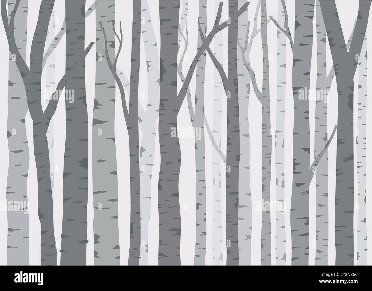 seamless pattern with birch trees. Design element for wallpapers, web ...