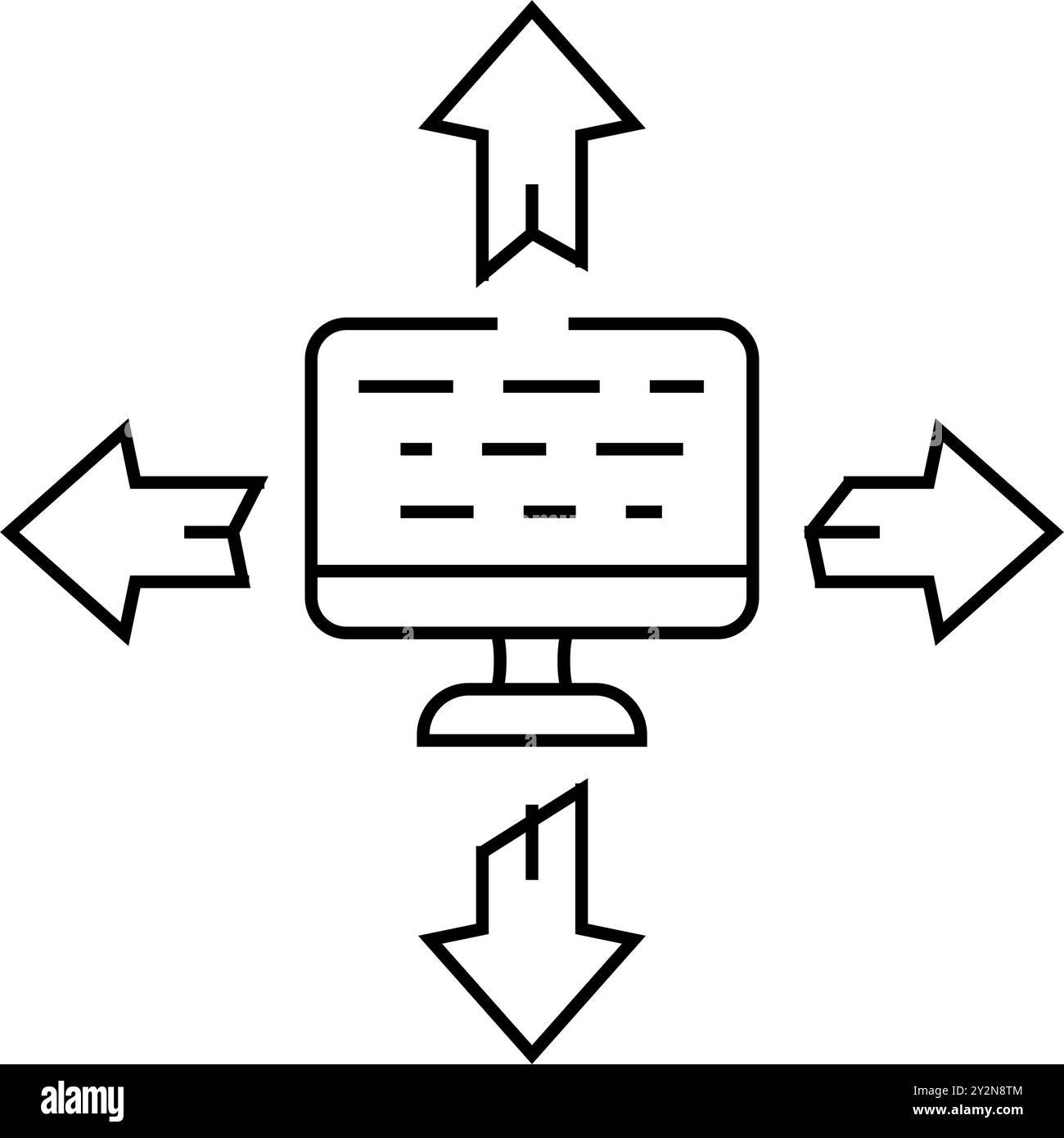 system deployment analyst line icon vector illustration Stock Vector ... system deployment analyst line icon vector illustration Stock Vector ...