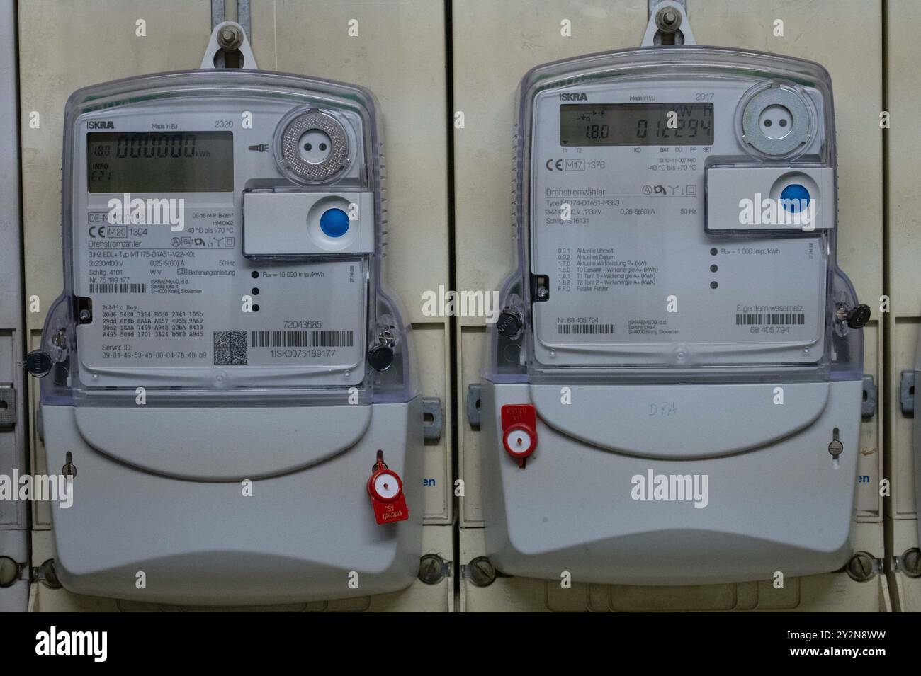Bremen, Germany. 10th Sep, 2024. Electricity meter in the basement of ...