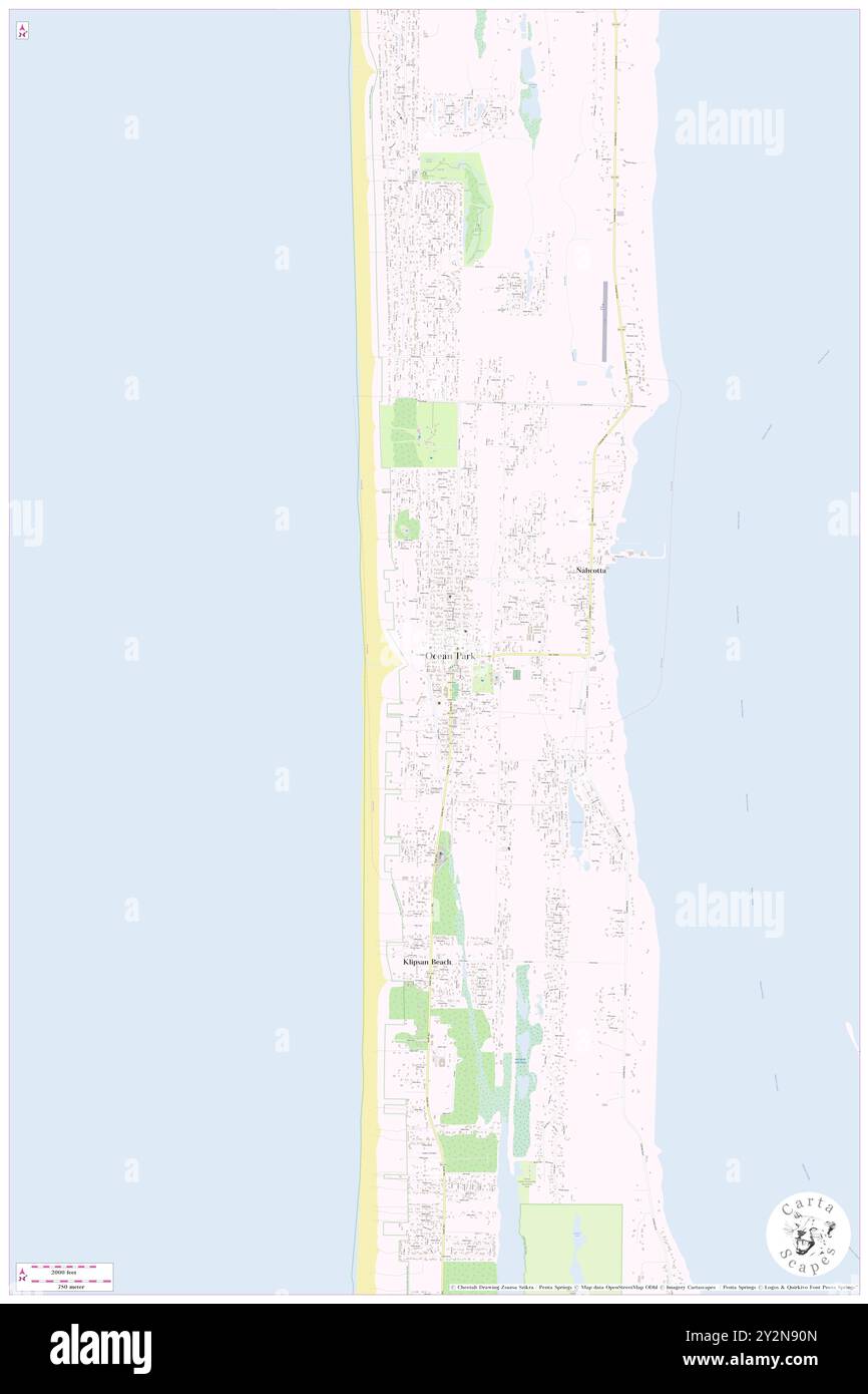 Ocean park washington map Cut Out Stock Images & Pictures - Alamy