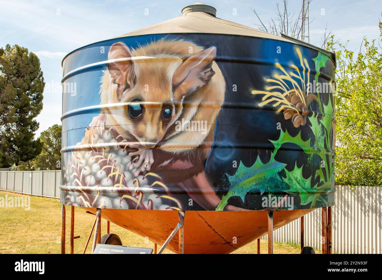 Pygmy Possum Mobile Silo Art by Bryan Itch, Woomelang, Victoria ...