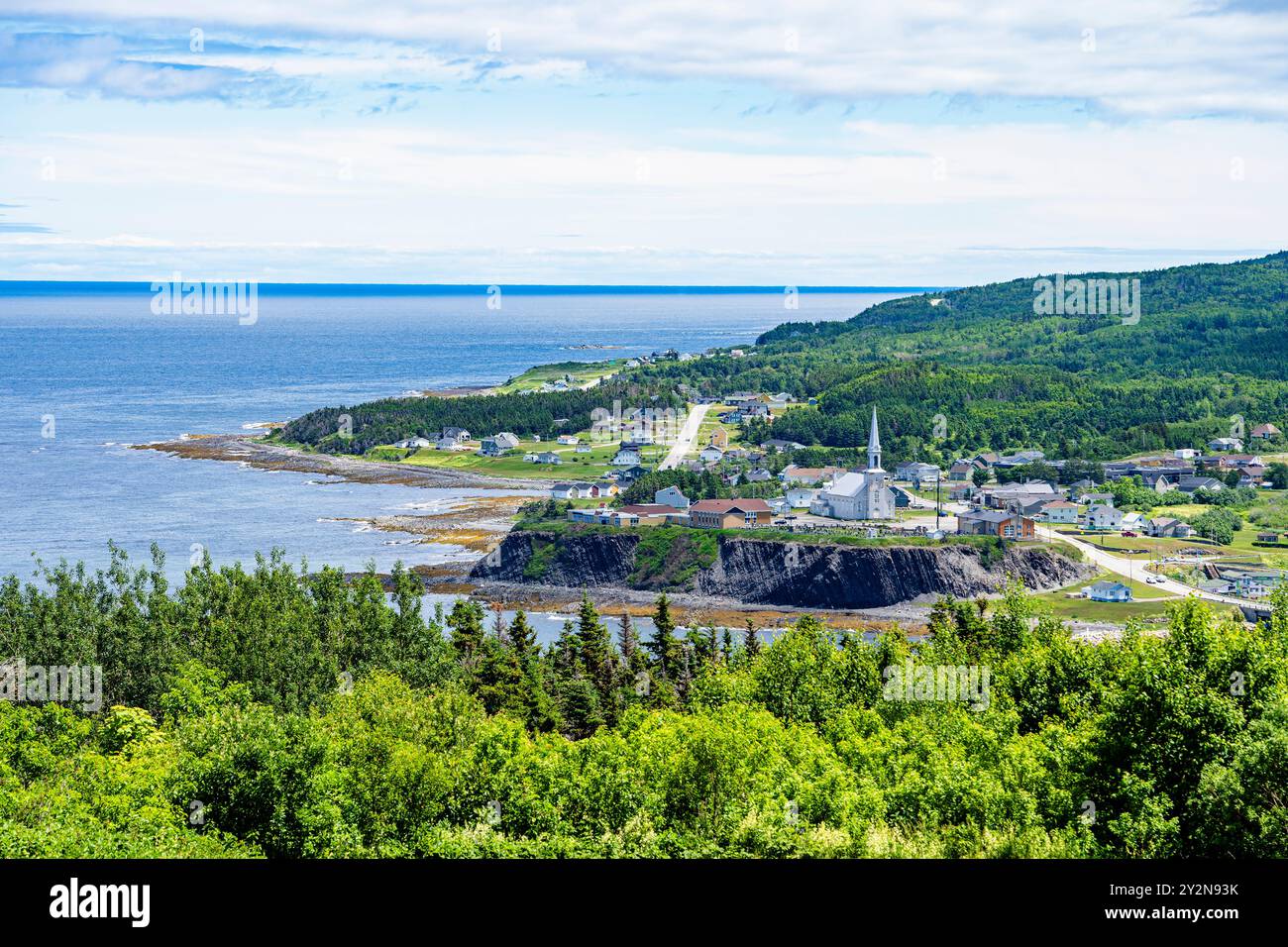 Gaspe Peninsula North Coast Stock Photo - Alamy