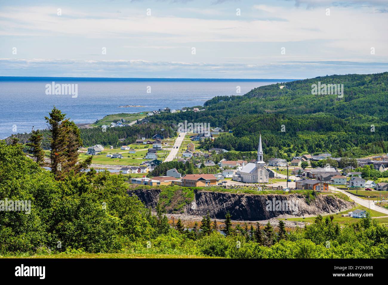Gaspe Peninsula North Coast Stock Photo - Alamy