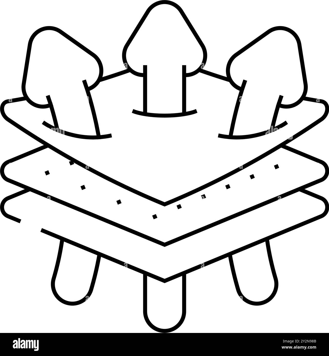 breathable fabric label product caution line icon vector illustration ...