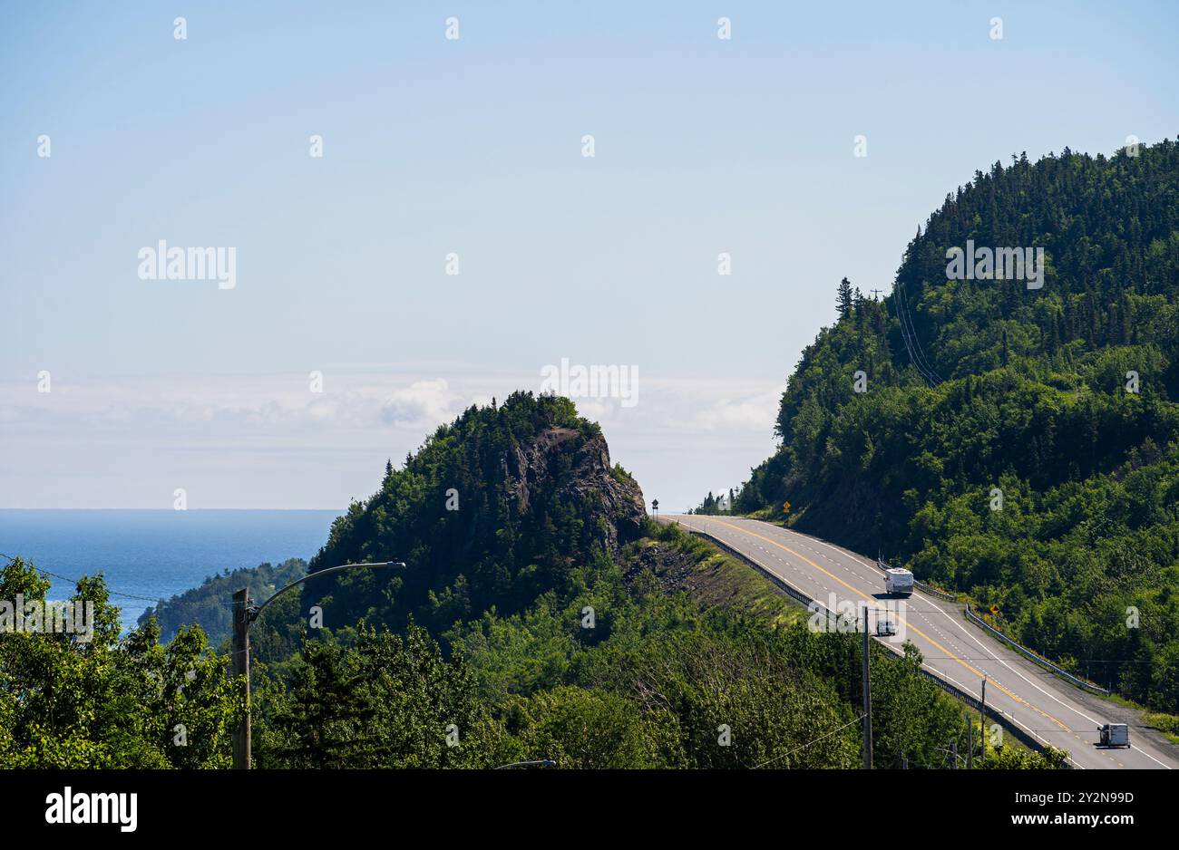 Gaspe Peninsula North Coast Stock Photo - Alamy