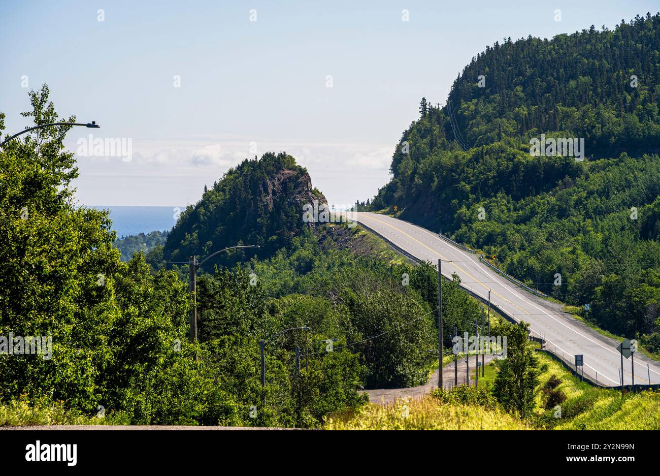 Gaspe Peninsula North Coast Stock Photo - Alamy