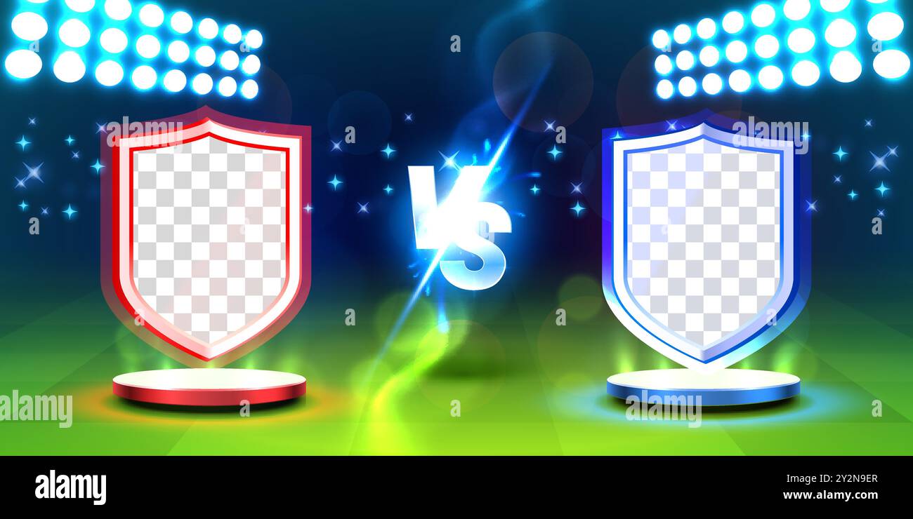 Versus game cover, banner sport vs, team concept. Vector illustration ...
