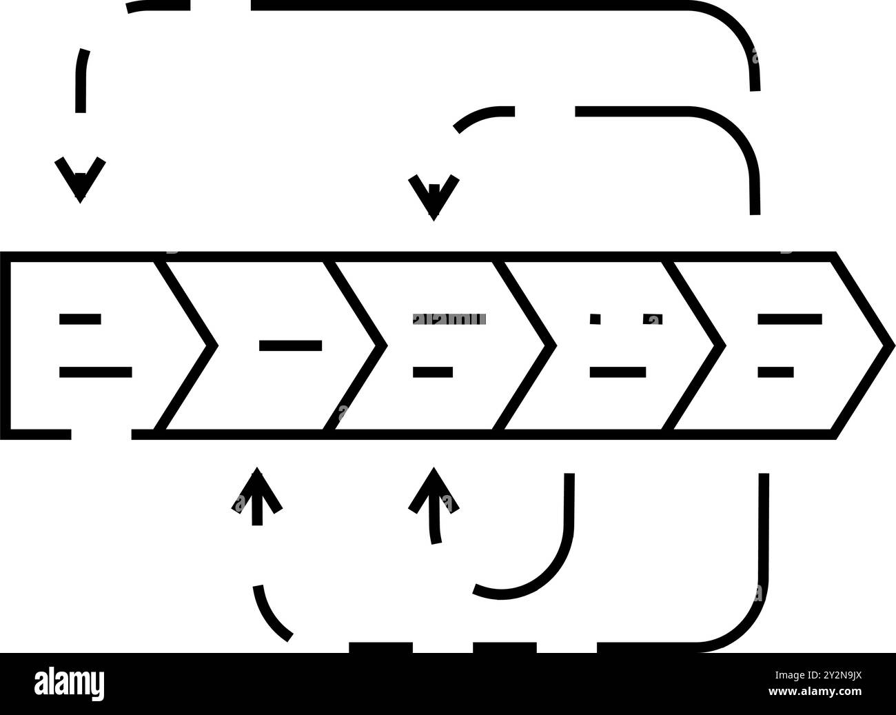 prototyping phase analyst line icon vector illustration Stock Vector ...