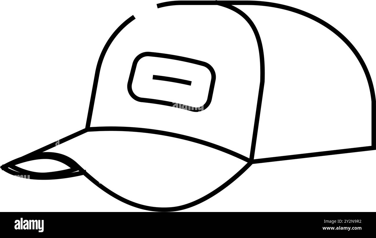 Stylish black baseball cap Stock Vector Images - Alamy