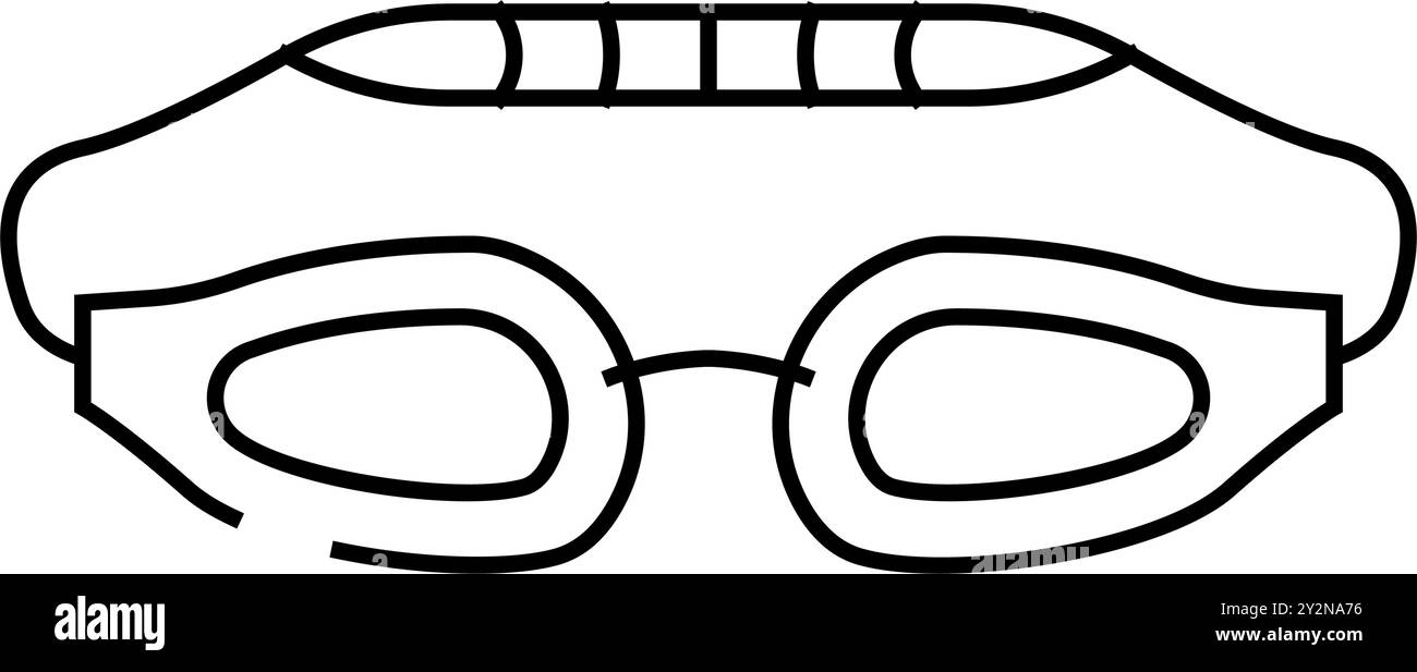 goggles ppe protective equipment line icon vector illustration Stock ...