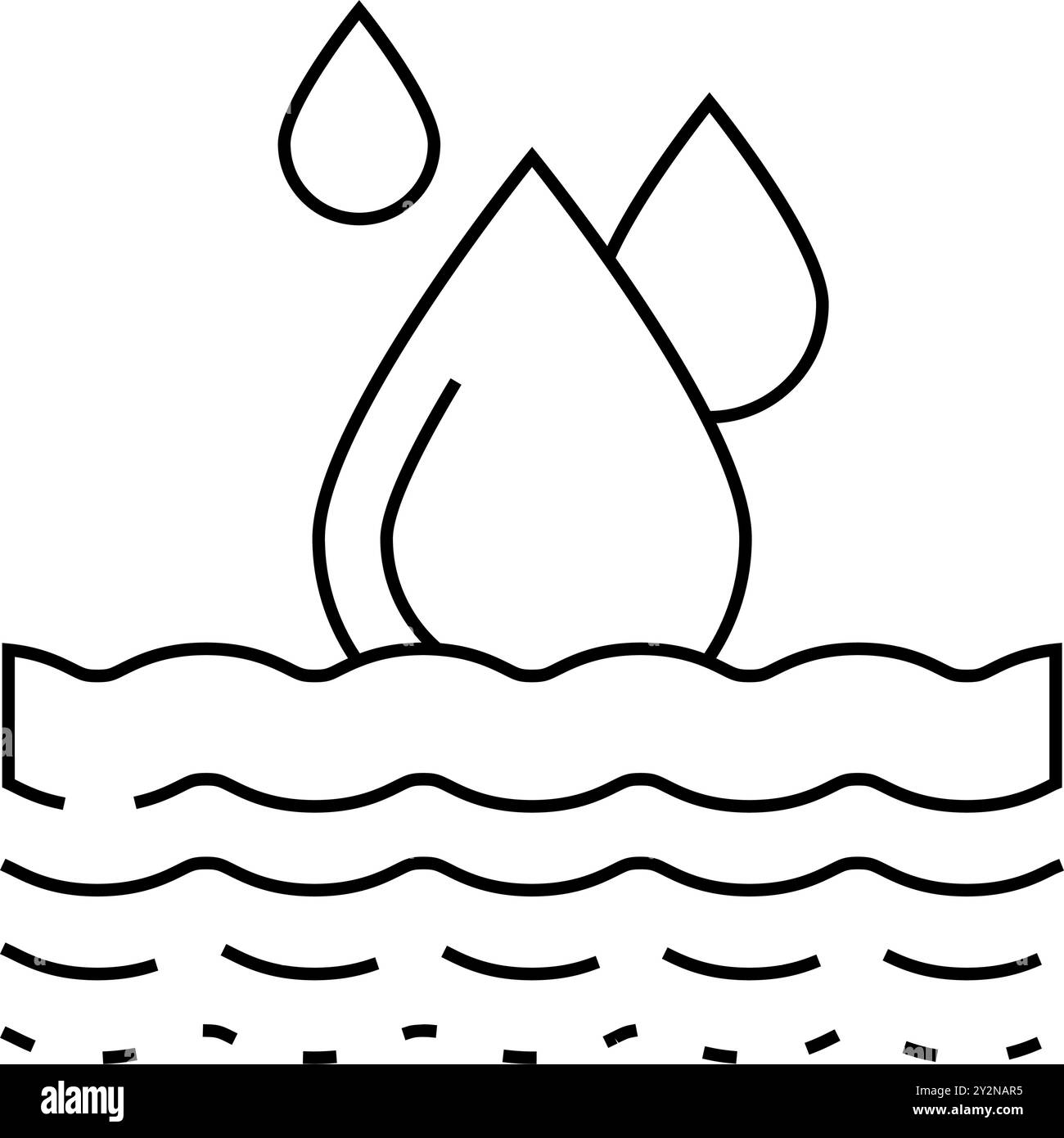 fast absorbing product label caution line icon vector illustration ...